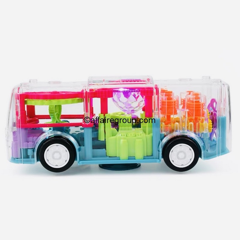 Wholesaler and supplier of cheap transparent lighted toy bus